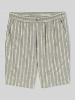 Tom Tailor Denim Regular Fit Shorts aus Baumwoll-Leinen-Mix