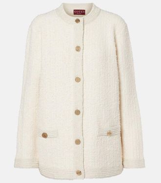 Gucci Cardigan en laine m&eacute;lang&eacute;e