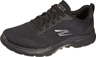 Skechers Femme Go Walk 6 Bold Vision Chaussure de Course sur Route, Black Textile Trim, 41 EU