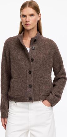 Arket Strickjacke Aus Einer Alpaka-Wollmischung -Braun