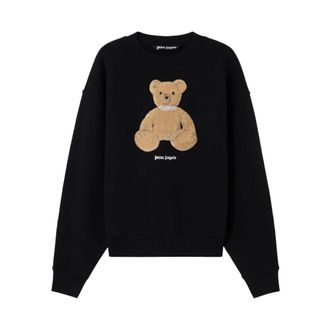 Palm Angels Bear Sweatshirt - - Sweatshirts & Hoodies - Herren - Schwarzk - 2XL