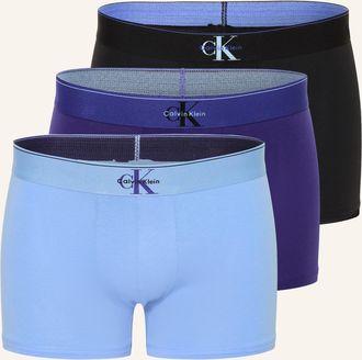 Calvin Klein 3er-Pack Boxershorts Graphic Monogram blau