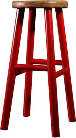 Generic Barhocker aus Massivholz, Schlichtes europ&auml;isches Design, ergonomisches Pedaldesign, 36 x 36 x 75 cm