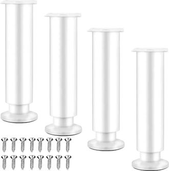 Generic Verstellbare M&ouml;belf&uuml;&szlig;e, Runde Metallf&uuml;&szlig;e Als Ersatz Schr&auml;nke, F&uuml;r Couchtische, Schreibtische, Sofas Und Regale, 4er-Pack, Mit Rutschfester Gummibasis(