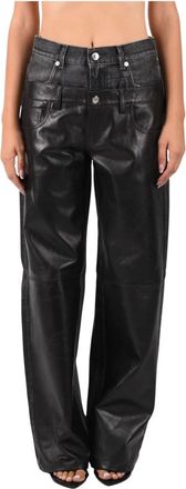 Haikure Jean Bonnie &agrave; double ceinture - Femme - Jeans - Gris - Taille: W30