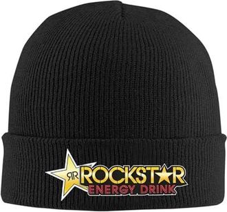 Generic Chapeau dHomme, Boisson &eacute;nergisante avec Le Logo Rockstar Star, Hommes, Femmes Unisex, Bonnet, Bonnet, Cadeau Thermique Chaud dHiver pour Le Cyclisme 