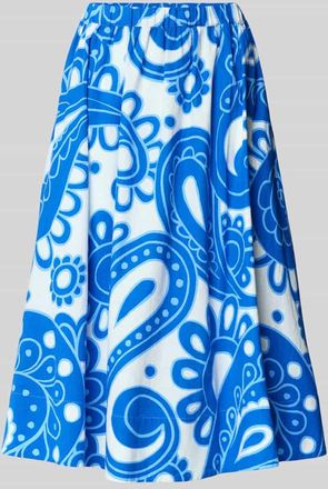 Seidensticker Midirock aus Baumwoll-Leinen-Mix