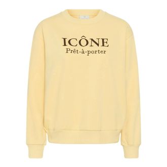 Kaffe KAroseanne SweaT-shirt - Femme - Sweatshirts et sweats &agrave; capuche - Jaune - Taille: 42 FR