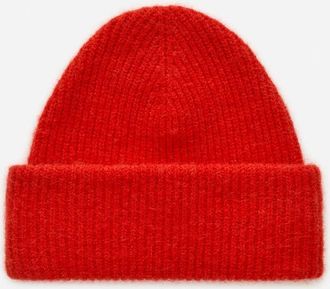 Arket Beanie Aus Alpakawolle Und Wolle -Rot