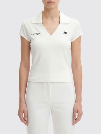 Courr&egrave;ges Polo COURR&Egrave;GES Damen Farbe Wei&szlig;
