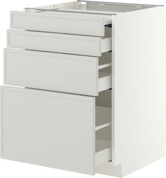 IKEA METOD / MAXIMERA Unterschr auszb Arbeitsfl/3 Schubl