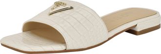 Guess Guess Damen Tamsea Flache Sandale, White Croco 140, 39.5 EU