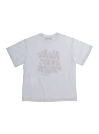 Max & Co. Girls T-Shirt White Cotton T-Shirts And Polos