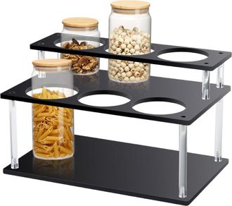 Generic Flaschenorganizer - Kompakter Acrylst&auml;nder, Aufbewahrung mit mehreren Ebenen, robustes Arbeitsplattenregal mit modernem Design, f&uuml;r Cafeterias, Getr&auml;n