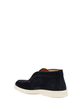 Santoni Mens Trainers Blue Sneaker