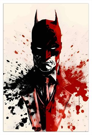 Wallario selbstklebendes Poster - Dunkle Dualit&auml;t, Aufkleber in Premiumqualit&auml;t, Klebefolie Gr&ouml;&szlig;e: 61 x 91,5 cm (Maxiposter)