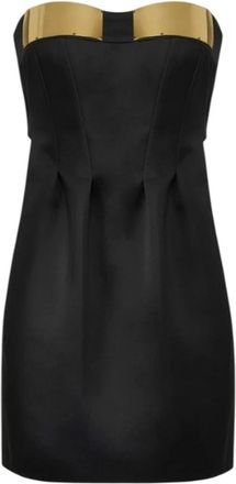 Elisabetta Franchi Femme, Robes, Noir, Taille: 42 FR vestiti e tute poliestere