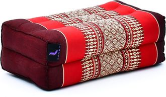 Leewadee Meditationskissen Yogakissen Yoga Block Yoga Zubeh&ouml;r Yoga Klotz Yoga Kissen &Ouml;kologisches Naturprodukt Thaikissen Nackenkissen, Kapok, 35 x 18 x 12 cm,