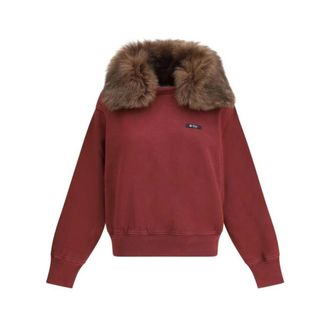 Prada Baumwoll-Sweatshirt mit Print - - Sweatshirts & Hoodies - Damen - Rot - S