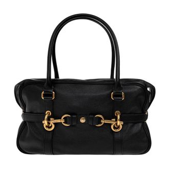 Burberry Calf Leather Tote Bag - - Bags - Damen - Schwarzk - ONE SIZE