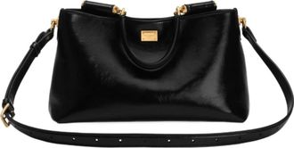 Dolce & Gabbana Femme, Sacs, Noir, Taille: ONE Size Vittoria Calfskin Handbag
