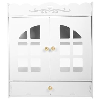 Cabilock COLLBATH Wandh&auml;ngender Badschrank aus Langlebigem mit Doppelter T&uuml;r Moderner Stauraum f&uuml;r Badezimmer Staubgesch&uuml;tztes Aufbewahrungsregal Platzsparende