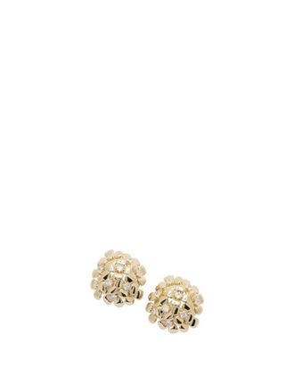Self Portrait Ohrringe - Earrings With Golden Flowers - Gr. unisize - in Mehrfarbig - f&uuml;r Damen