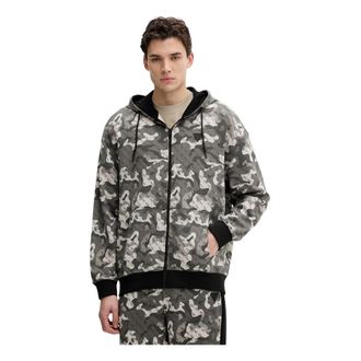 Guess Chayton Zip-through Hoodie - - Sweatshirts & Hoodies - Herren - Grau - 2XL