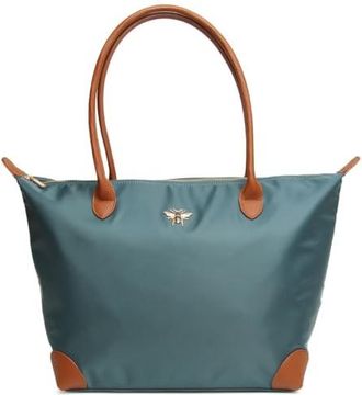 Alice Wheeler Grand sac de travail fourre-tout pour femme Motif bourdon, bleu sarcelle, Large