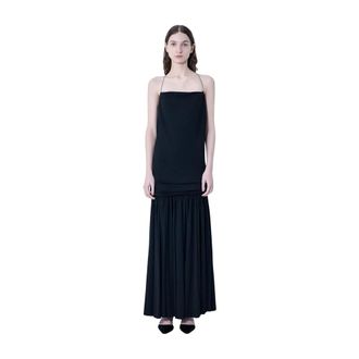 Jacquemus La Robe Abiha Long Dress - Femme - Robes - Noir - Taille: 40 FR