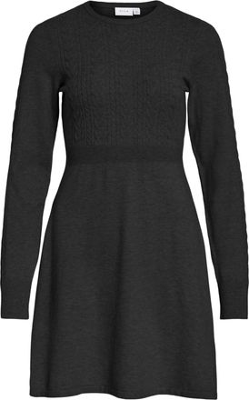 Vila Vikerry O-Neck L/S Cable Knit Dress Noos