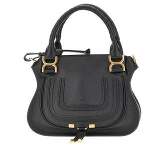 Chlo&eacute; Grained leather small Marcie bag Woman One Size