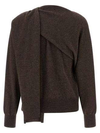 Ferragamo Scarf Cardigan - Brown