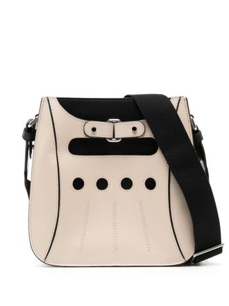 Perrin Paris Cabbie Umhängetasche aus Leder - Nude