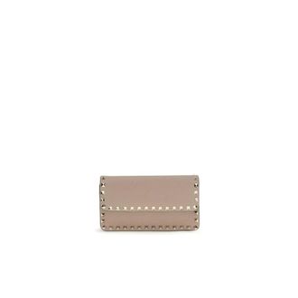 Valentino Garavani Rockstud Leder Clutch - - Bags - Damen - Rosa - ONE SIZE