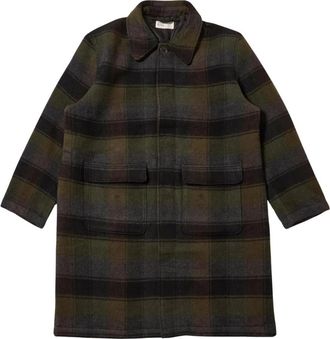 Universal Works Homme, Manteaux, Multicolore, Taille: L Account Coat Wool Check