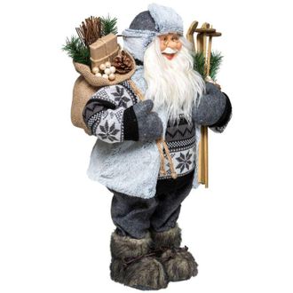 Atmosphera Tradi SKI Weihnachtsmann 120 cm - Feeric lights & christmas