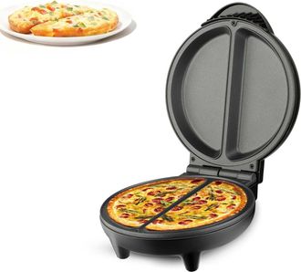 Generic Elektrischer Omelett-Maker mit Zwei Kochzonen, antihaftbeschichtete Omelettpfanne mit rutschfestem Boden und hitzebest&auml;ndigem Griff, elektrischer Omel