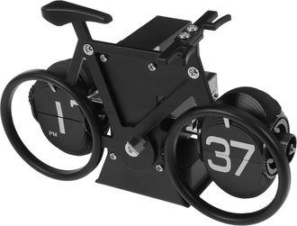 BESPORTBLE Antike Flip Tischuhr Fahrradform Vintage Design Romantische Dekoration Vielseitig Nutzbar Elegante Retro Uhr für Schreibtisch Büro Wohnzimmer Geschenk