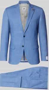 Wilvorst Slim Fit Anzug mit 2-Knopf-Sakko