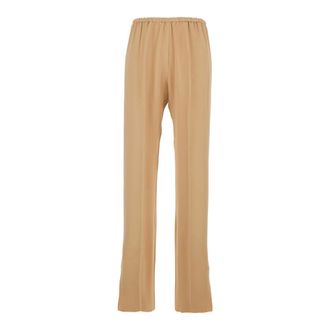 Forte_Forte Femme, Pantalons, Beige, Taille: 40 FR Elasticated-Waist Wide Pantalons