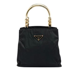 Prada Sac &agrave; main Pre-owned en nylon - Femme - Pre-owned - Noir - Taille: ONE Size