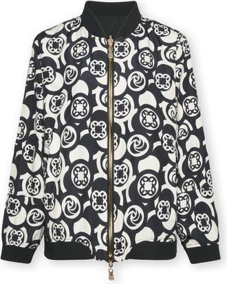 Elena Miro Femme, Vestes, Noir, Taille: 44 FR 001 St Monogram Bomber