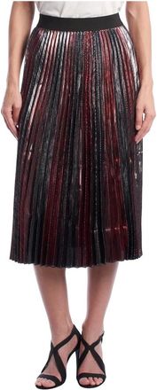 Zadig&Voltaire Femme, Jupes, Multicolore, Taille: 38 FR Jupe Midi Plissée Métallique à Effet Dégradé