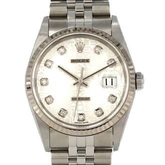Rolex Uhren - Datejust - Gr. unisize - in Silber - f&uuml;r Damen