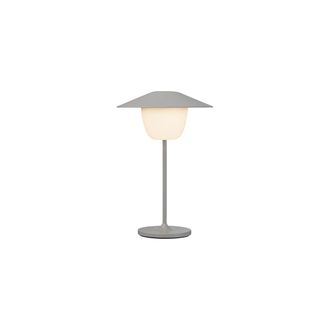Blomus Mobile Leuchte -ANI Lamp Mini- Tischlampe mit Akku f&uuml;r Innen und Au&szlig;en, 3 Lichtfarben, Dimmbar per Touch 14 x 21 cm (Satellite)