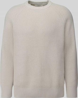 Selected Regular Fit Pullover aus reiner Baumwolle Modell BRAUN