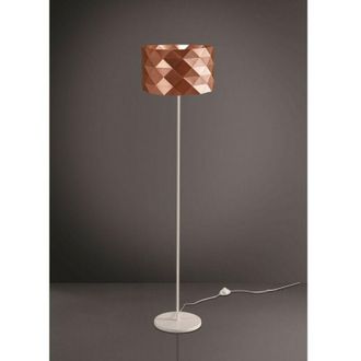 Linea Zero Stehlampe mit Metallsockel und Kupferstab 40 x 153 h