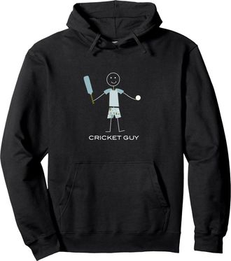 Whyitsme Design Lustiger Herren Cricket Guy, Jungen Cricketspieler Pullover Hoodie