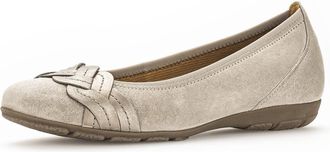 Gabor Damen Klassische Ballerinas, Frauen Flats,Ausgehschuhe,Abendschuhe,Slip-ons,klassisch elegant,Ballerinen,Pumps,Visone/Mutaro,38 EU / 5 UK